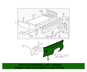2007-2014 GM Passenger Side Truck Bed Panel 22875338 | GMPartsDirect.com