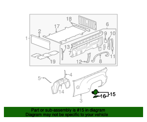2007-2014 GM Fuel Tank Filler Door Assembly with Door Bumper 25871805 ...