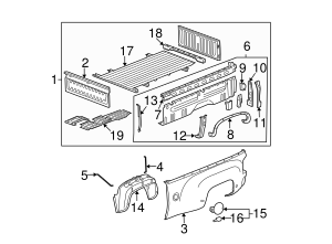 2007-2014 GM Passenger Side Truck Bed Panel 22875338 GM | GMPartsDirect.com