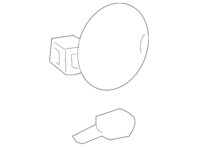 2007-2014 GM Fuel Tank Filler Door Assembly with Door Bumper 25871805 ...