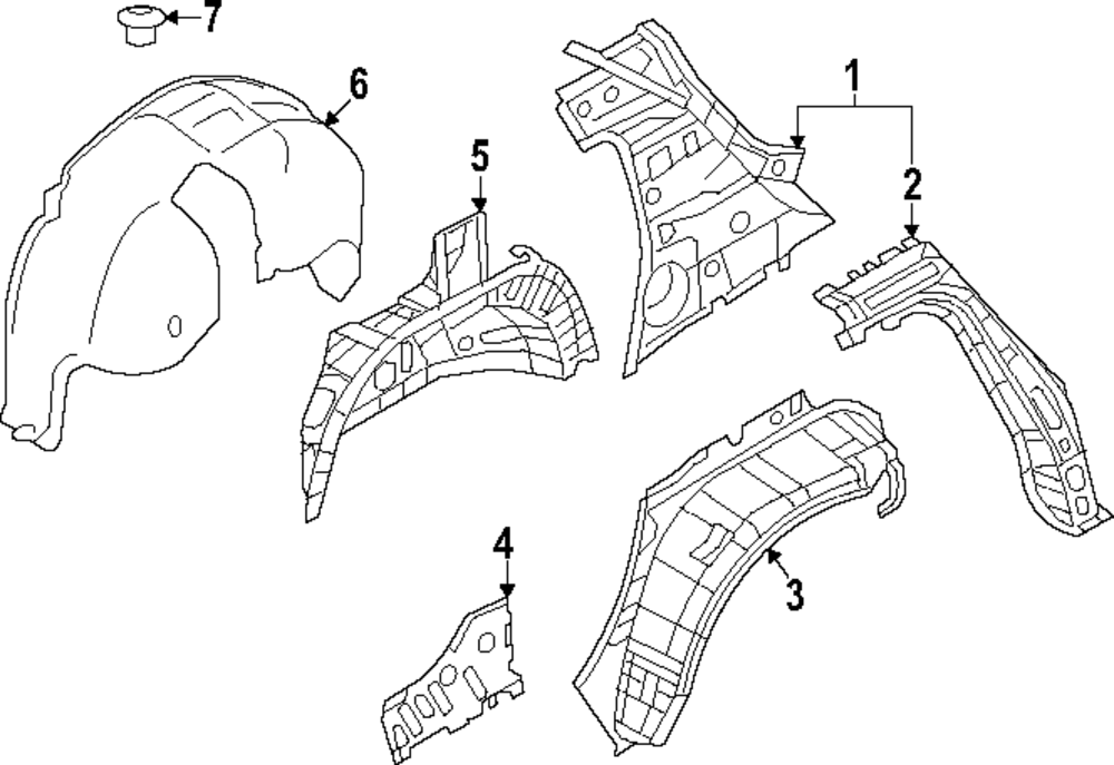 2020-2025 Nissan LEAF Inner Wheelhouse G6751-5SPAA | Sullivan Brothers ...