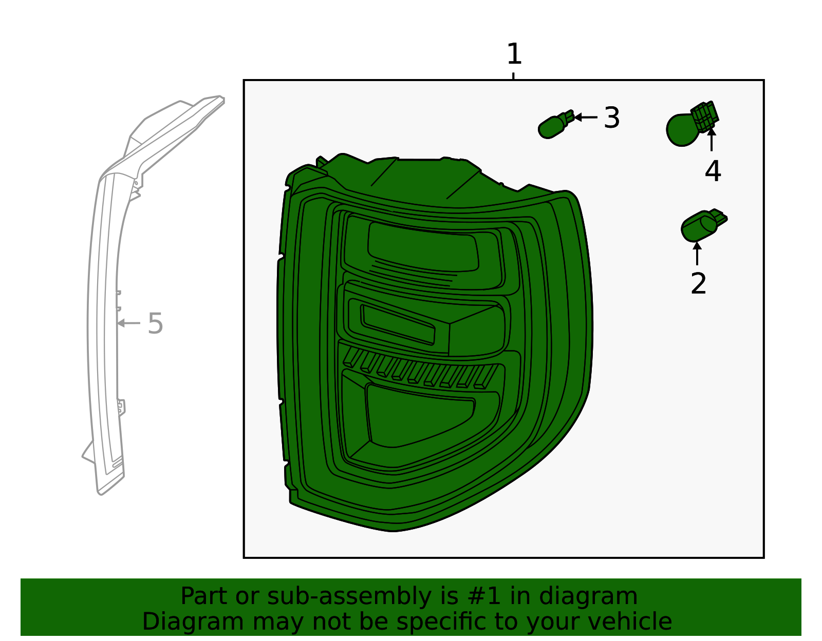 M1PZ-13405-A - Tail Lamp Assembly 2021-2024 Ford Bronco Sport | Big 3 ...