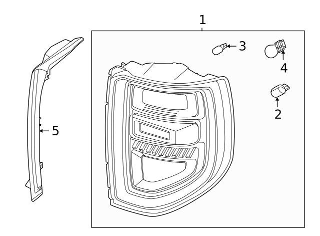 2021-2024 Ford Bronco Sport Tail Lamp Assembly M1PZ-13404-A | Ford OEM ...