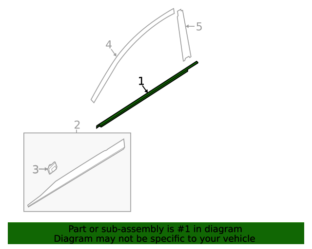 82210-J9001 - Door Belt Molding 2020-2023 Hyundai | AutoNationParts.com