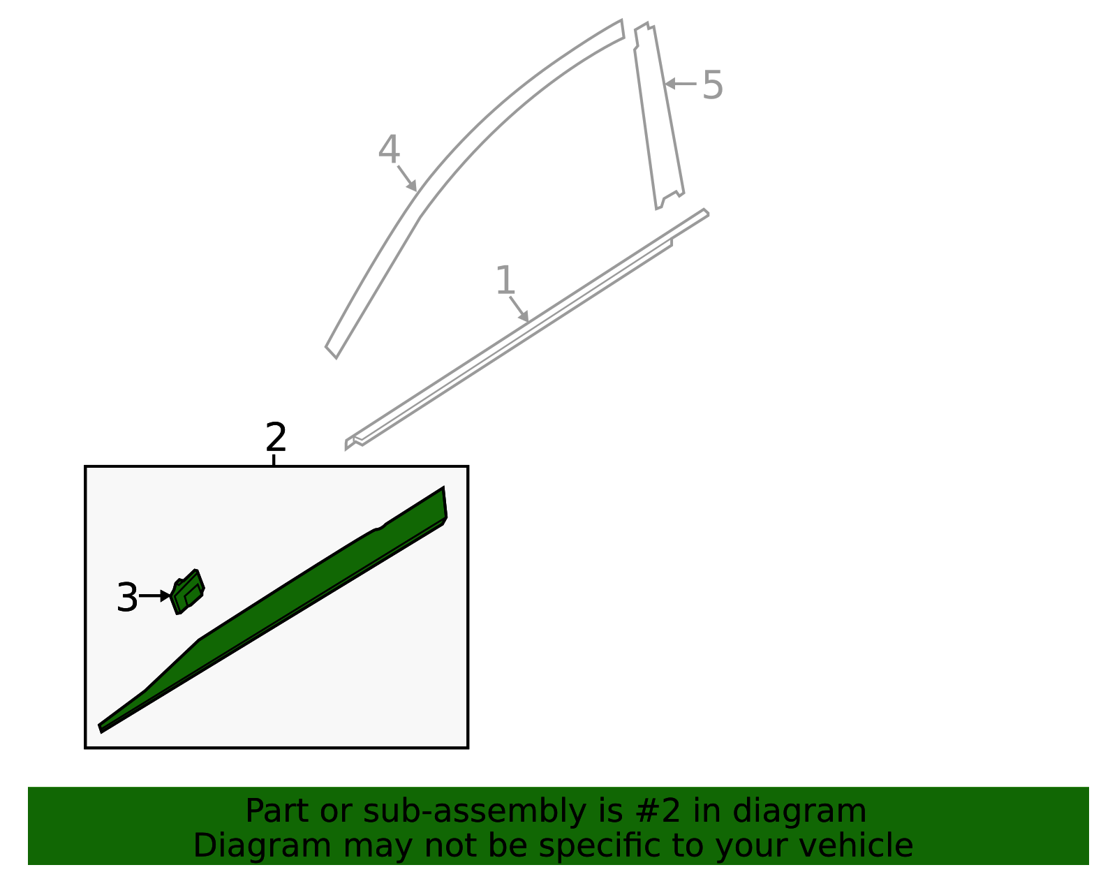 87722-J9NA0-Y7H - High-Quality Door Molding for 2021-2023 Hyundai Kona ...