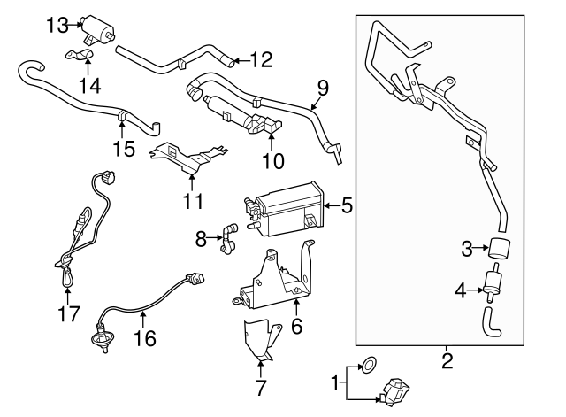 2014-2022 Mitsubishi Oxygen Sensor 1588A307 | OEM Parts Online