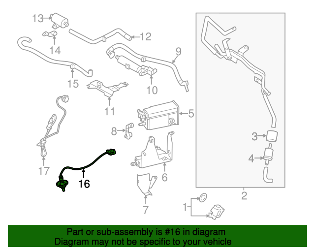 2014-2022 Mitsubishi Oxygen Sensor 1588A307 | OEM Parts Online