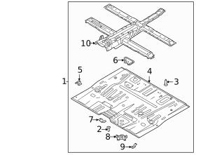65100-R0100 - Floor Pan Assembly 2022 Kia Carnival | Kia.Parts Store