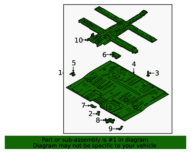 65100-R0100 - Floor Pan Assembly 2022 Kia Carnival | Kia.Parts Store