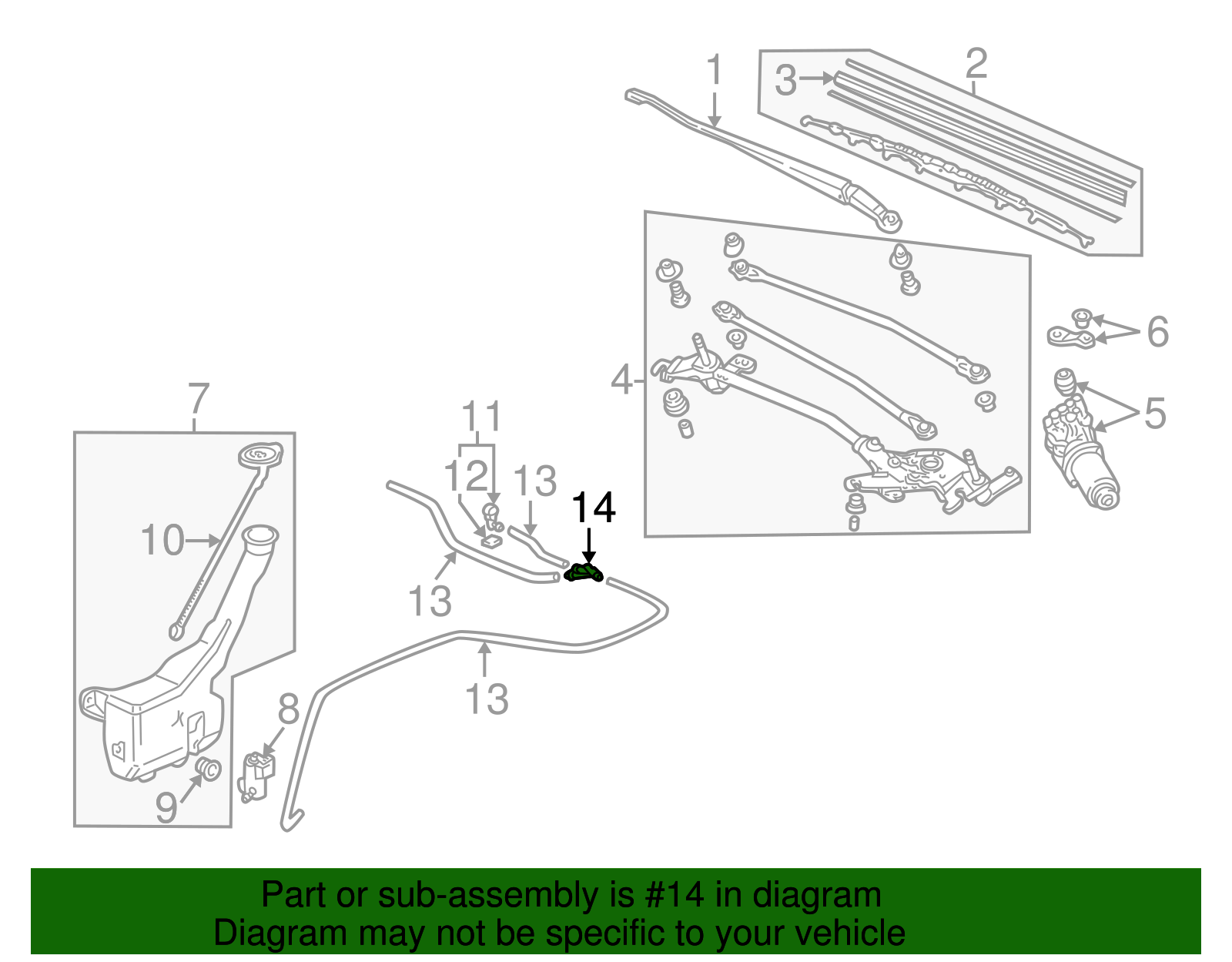 76830-SM1-004 - Washer Hose Joint 1995-2005 Honda | Honda Parts Online