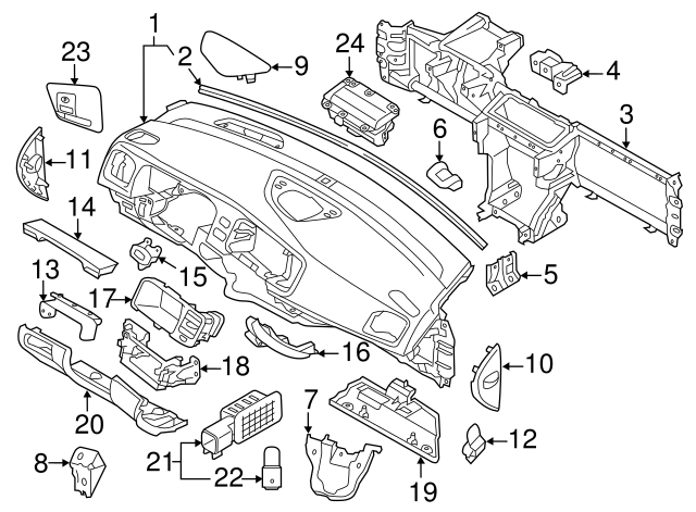2010-2018 Volvo Lower Panel 8630196 | OEM Parts Online
