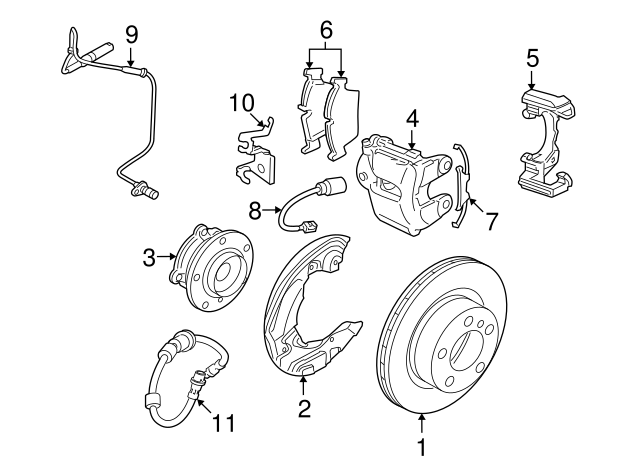 34116777772 - 2008-2011 BMW Front Brake Pad Set (34-11-6-777-772) | BMW ...