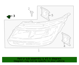 2012-2023 Ford Headlamp Assembly Nut -W714915-S300 | TascaParts.com