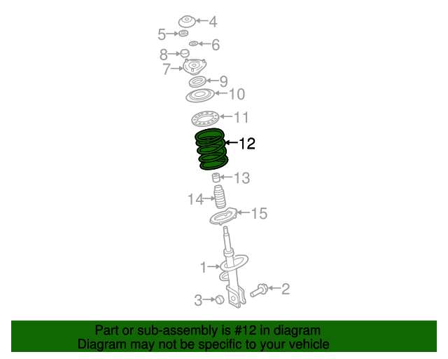 Hyundai - 54630-2B120-DS - Coil Spring - 2007-2009 Hyundai Santa Fe ...