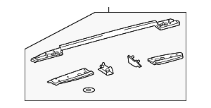 2008-2013 Toyota Highlander Side Rail 63460-0E060 | Toyota Parts Center