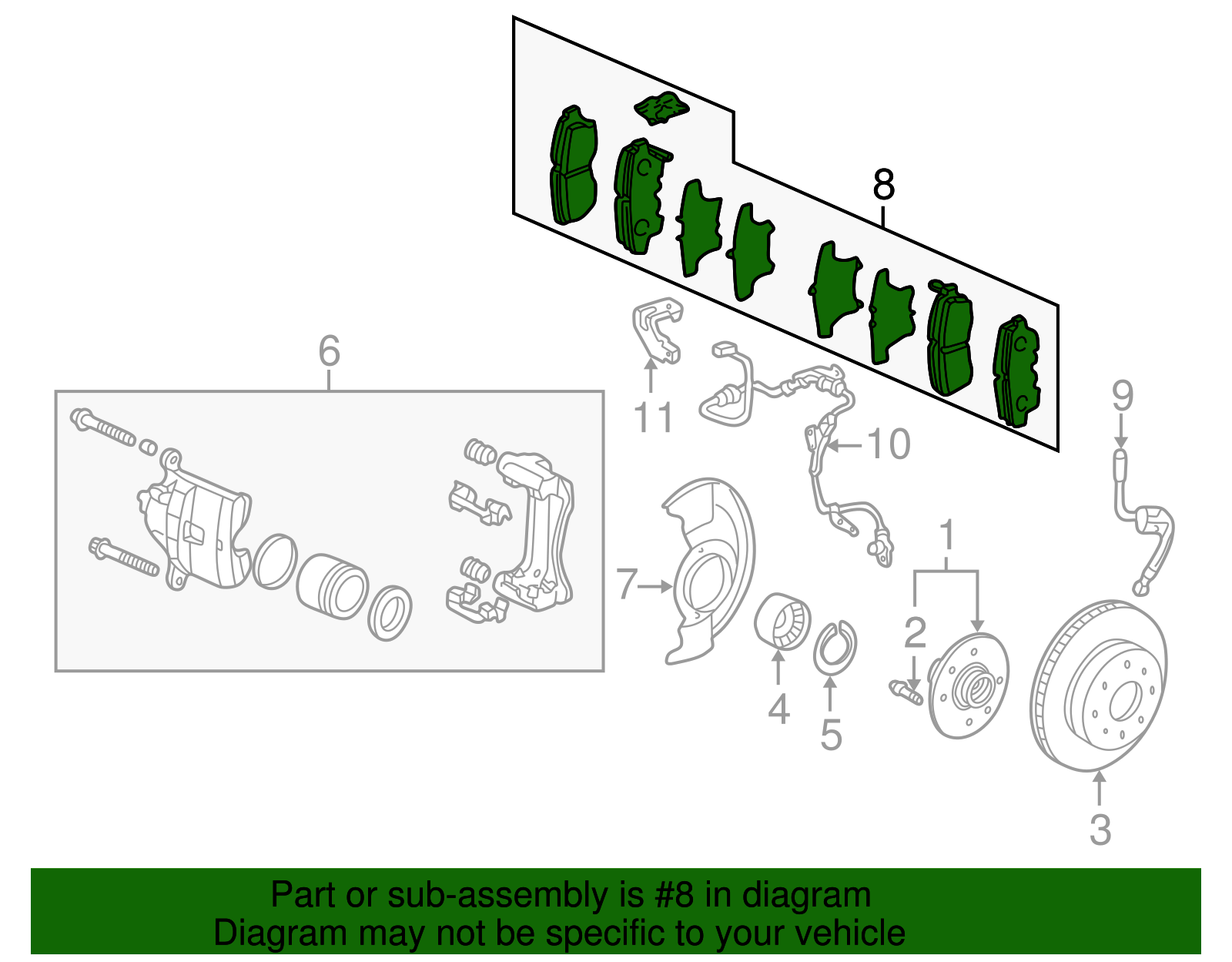 45022-S84-A03 - Pad Set Front - 1998-2002 Honda Accord | Honda Car ...