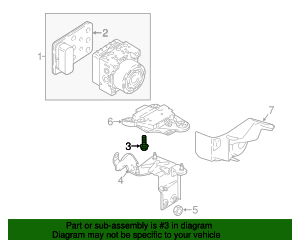 N-104-056-04 - ABS Modulator Bolt - 2009-2021 Volkswagen | World VW Parts