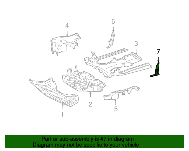 221-524-03-40 - Rear Bracket 2007-2014 Mercedes-Benz | AutoNationParts.com