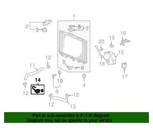 2004-2014 Acura Connector, Quick Water 19503-RAA-A01 | OEM Parts Online