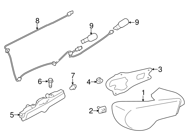 2013-2020 Subaru BRZ Backup Lamp 84912CA020 | QuirkParts