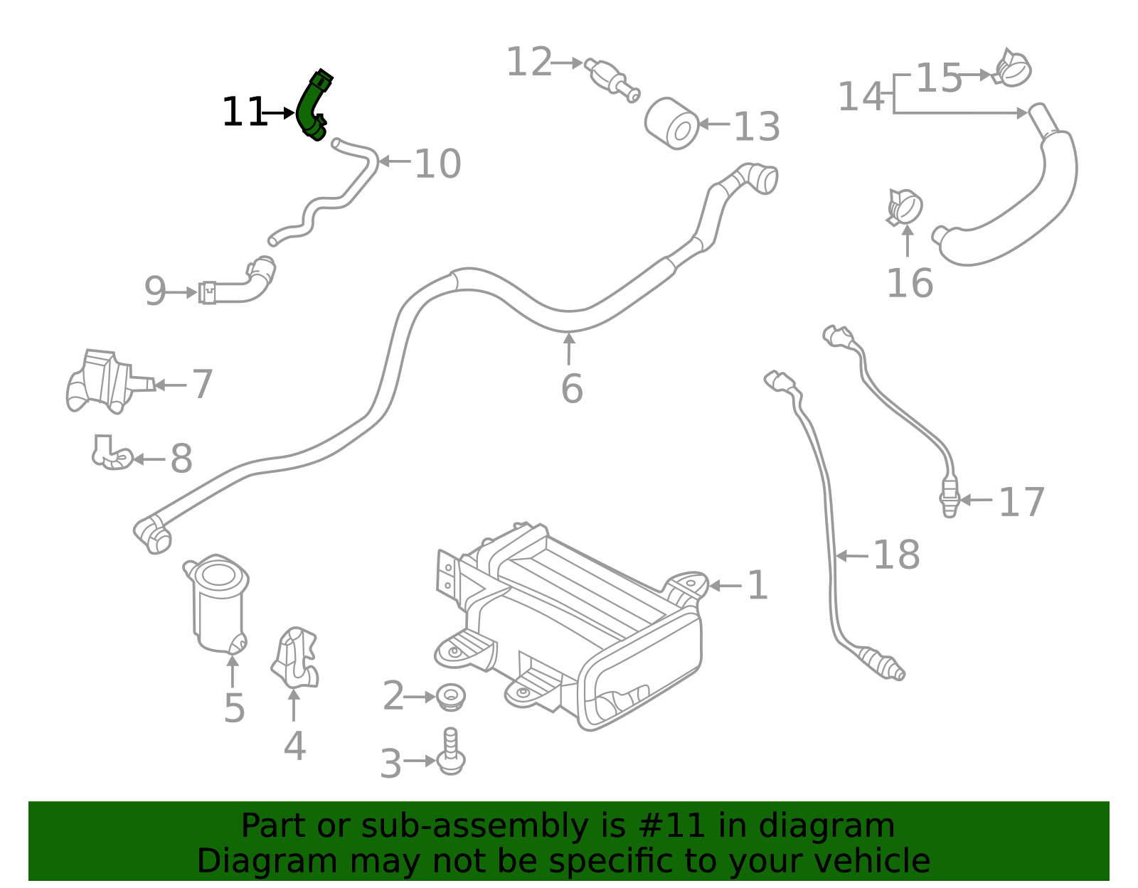 28914-3L110 - Purge Line Connector 2020-2024 Kia Telluride | Kia Cheap ...