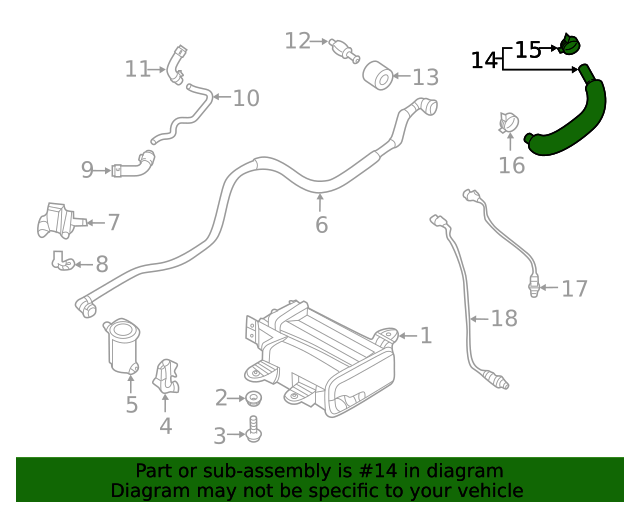26720-3CAA1 - PCV Hose 2016-2023 Kia | Kia Cheap Parts