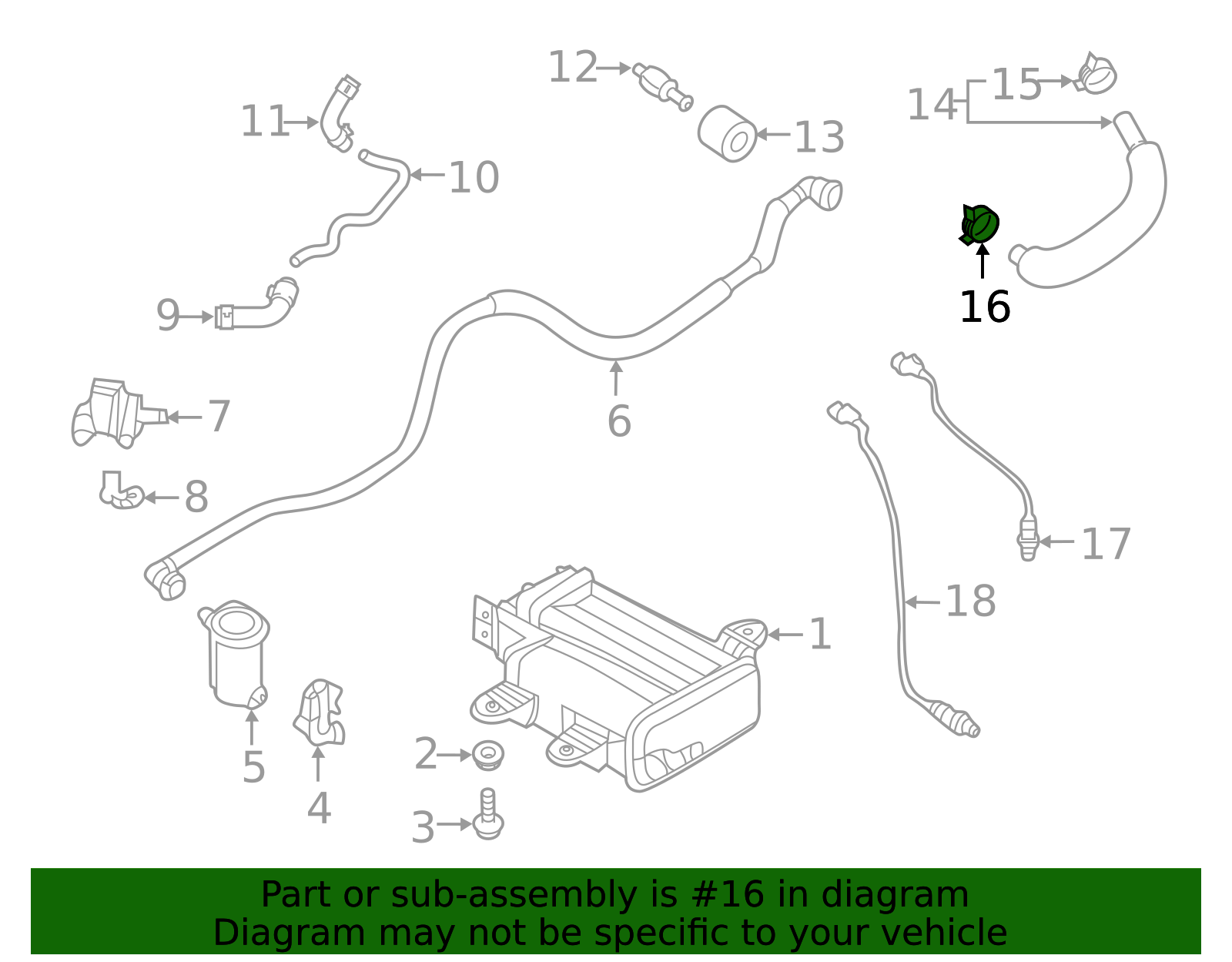 26761-3C000 - PCV Hose Clamp 2020-2024 Kia Telluride | Kia Cheap Parts