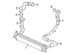 2014-2018 Ram Inter-Cooler Hose 52014841AB | TascaParts.com