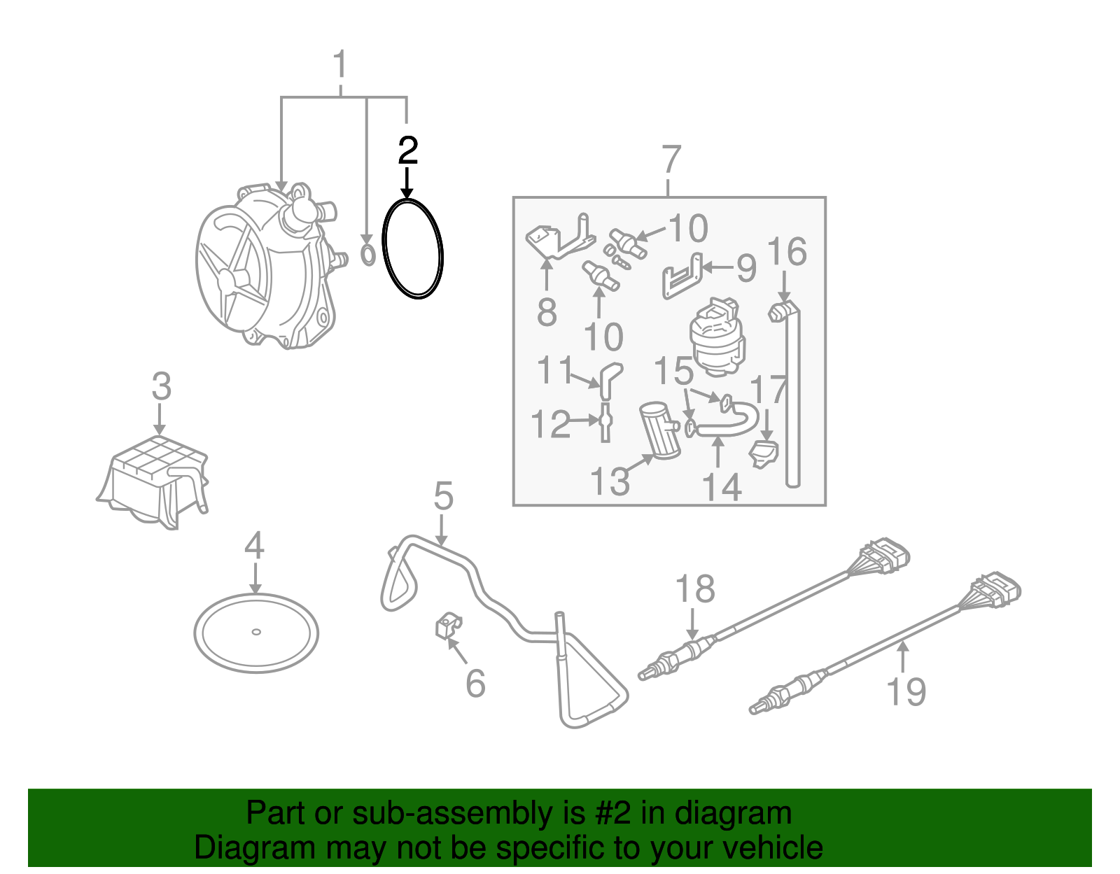 2005-2009 Audi Vacuum Pump Gasket 06D-145-117 | Audi OEM Parts Guy