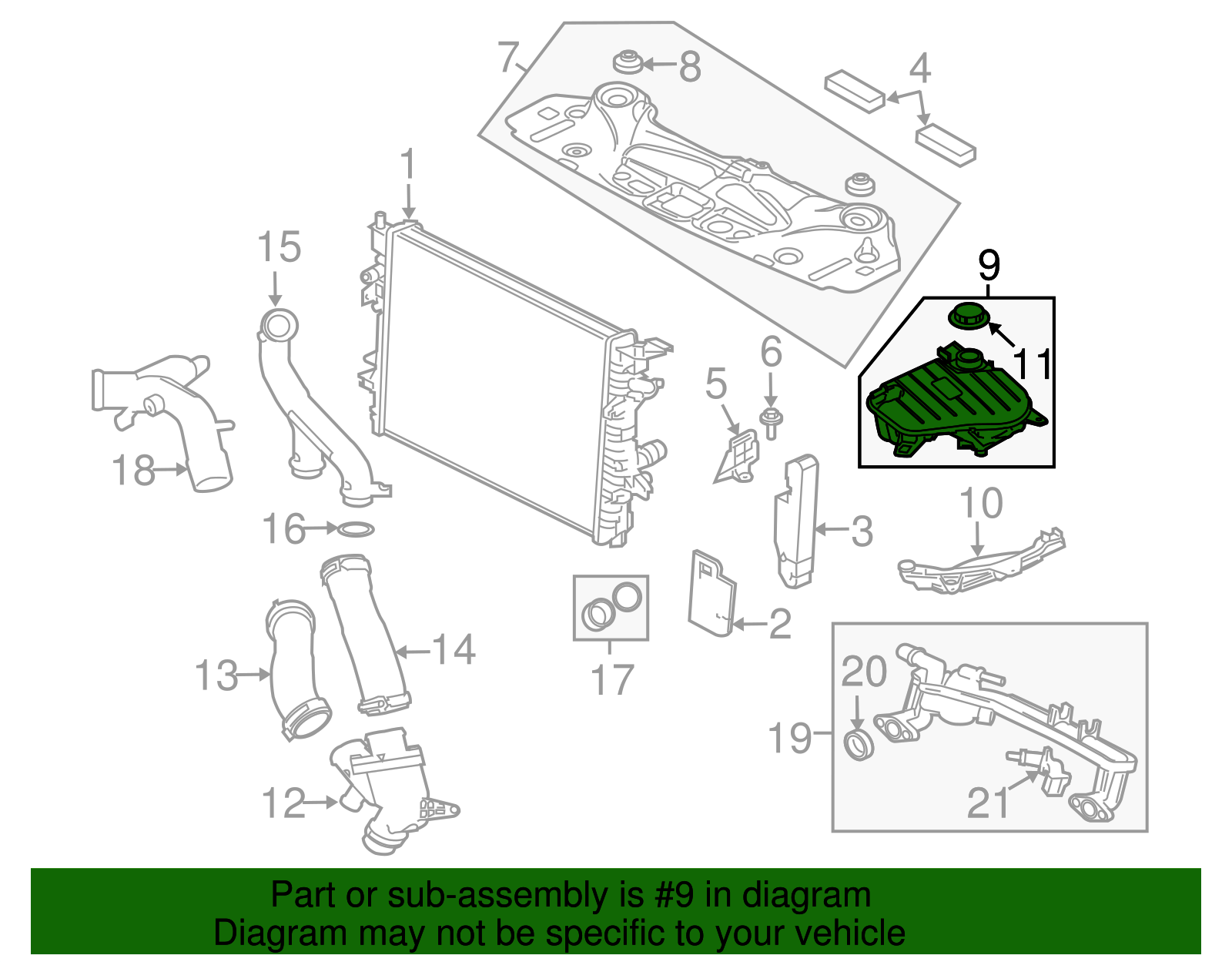 2010-2019 Jaguar Reservoir Tank C2D61179 | OEM Parts Online