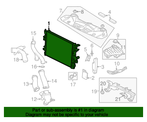 2010-2019 Jaguar Radiator C2D38735 | AutoNationParts.com