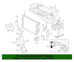 Genuine OEM Engine Coolant Outlet Gasket Part# AJ811600 Fits 2010-2024 ...