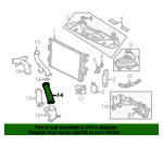 Genuine OEM Engine Coolant Hose Part# C2Z28258 Fits 2010-2024 Jaguar ...