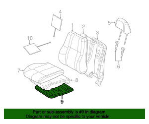 2011-2020 Mopar Cushion Frame 68469531AA | TascaParts.com