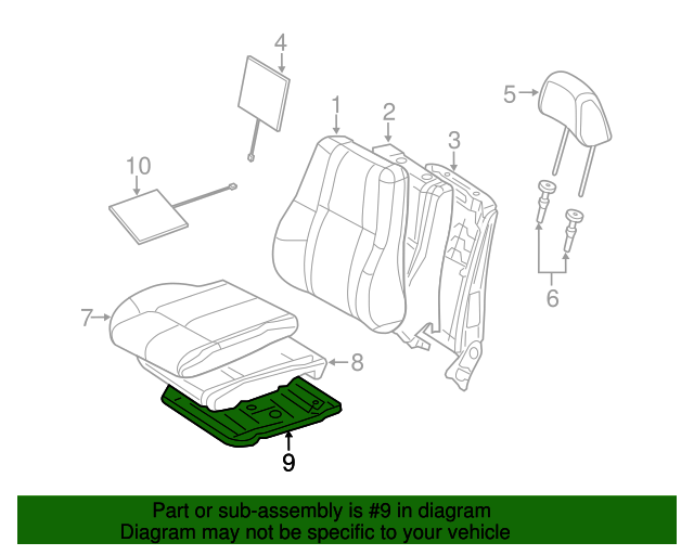 2011-2020 Mopar Cushion Frame 68469531AA | TascaParts.com