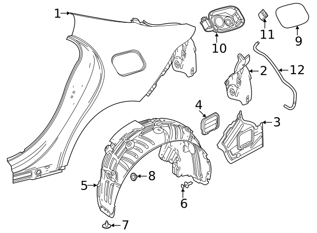 000-820-50-03 - Fuel Door Latch 2019-2020 Mercedes-Benz | Mercedes-Benz ...