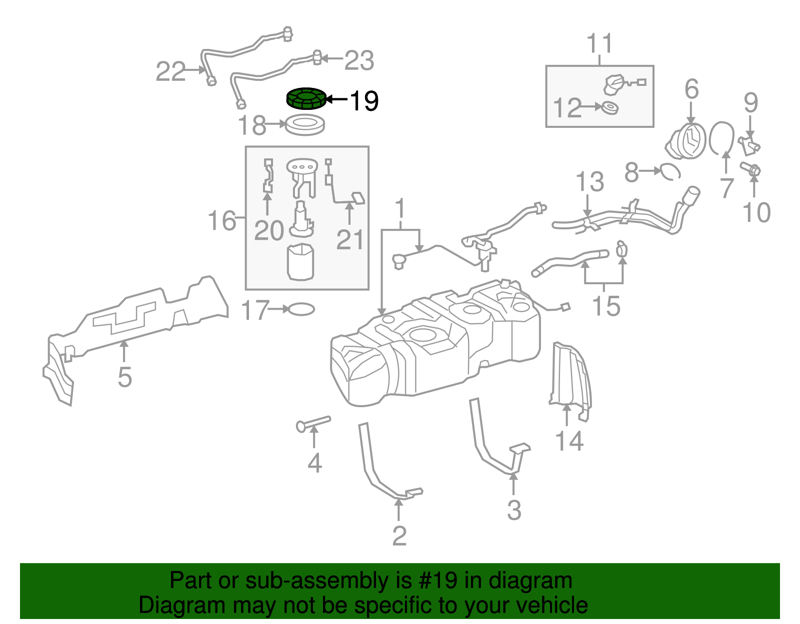 2004-2022 Toyota Fuel Tank Lock Ring 77144-08010 | OEM Parts Online