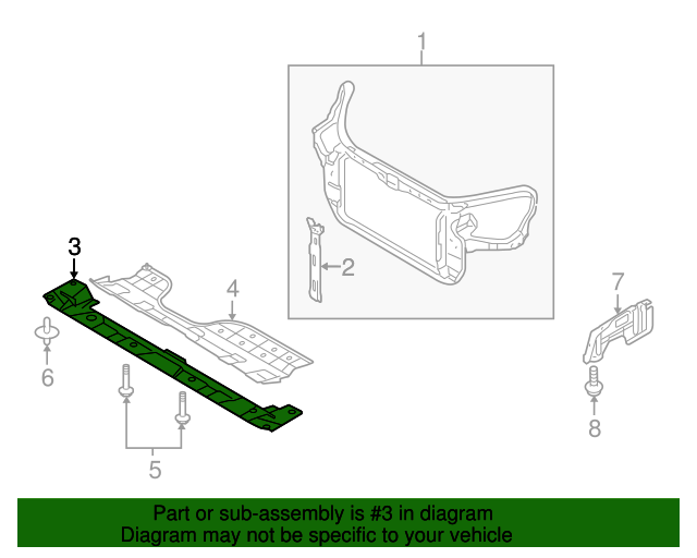 29120-1D100 - Under Cover 2007-2010 Kia Rondo | Kia.Parts Store