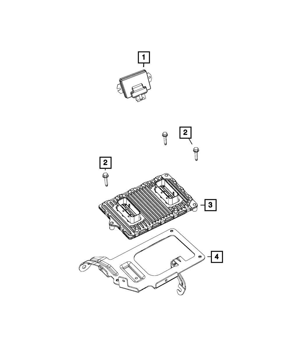 2016-2019 Dodge Journey Powertrain Control Module 68259135ab ...
