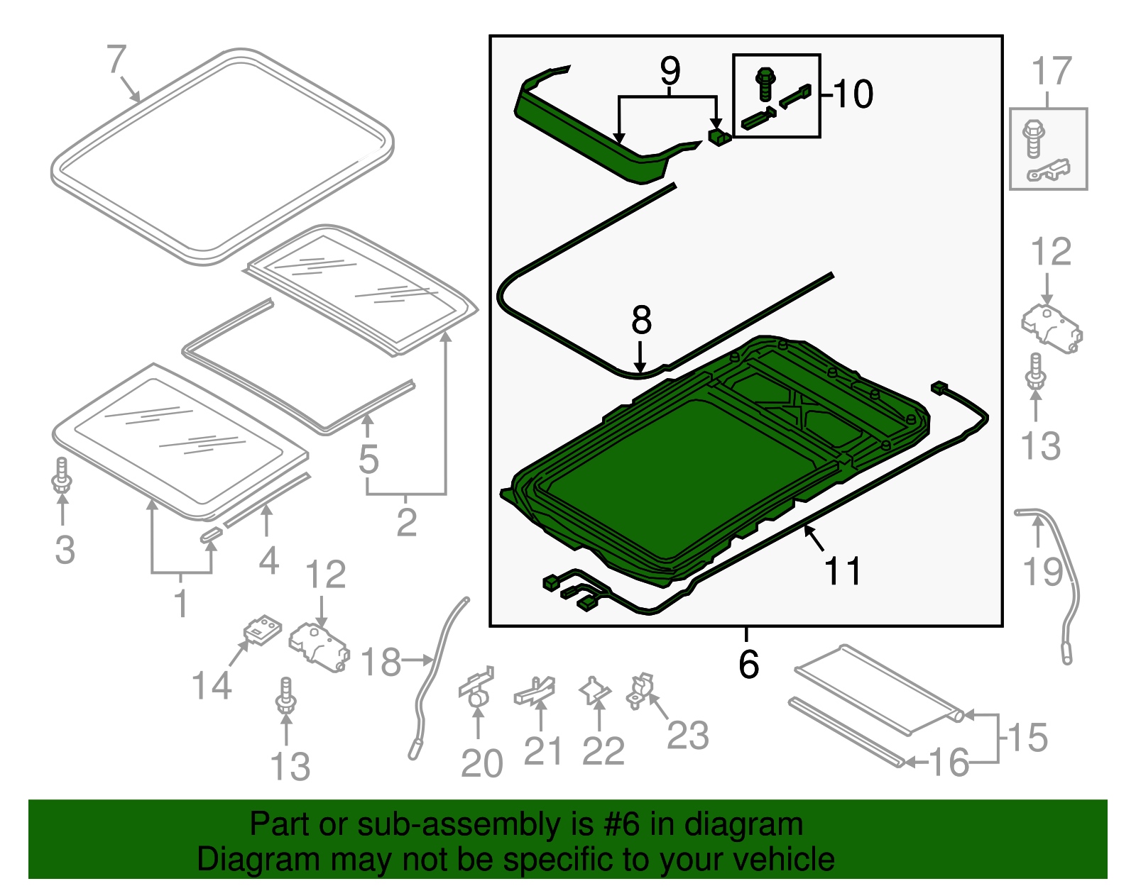 2017-2024 Audi A4 allroad Frame Assembly 8W9-877-049-B | Genuine Audi Parts