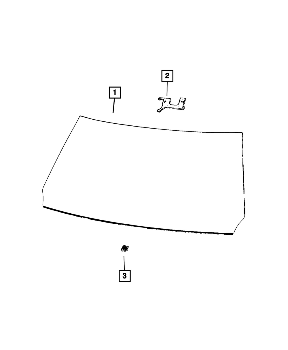 2025 Ram 1500 Windshield 68595377AA | Mopar Online Parts