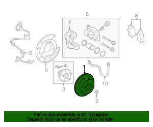 2006-2018 Toyota RAV4 Disc Brake Rotor Rear 42431-42060 | Toyota Parts ...