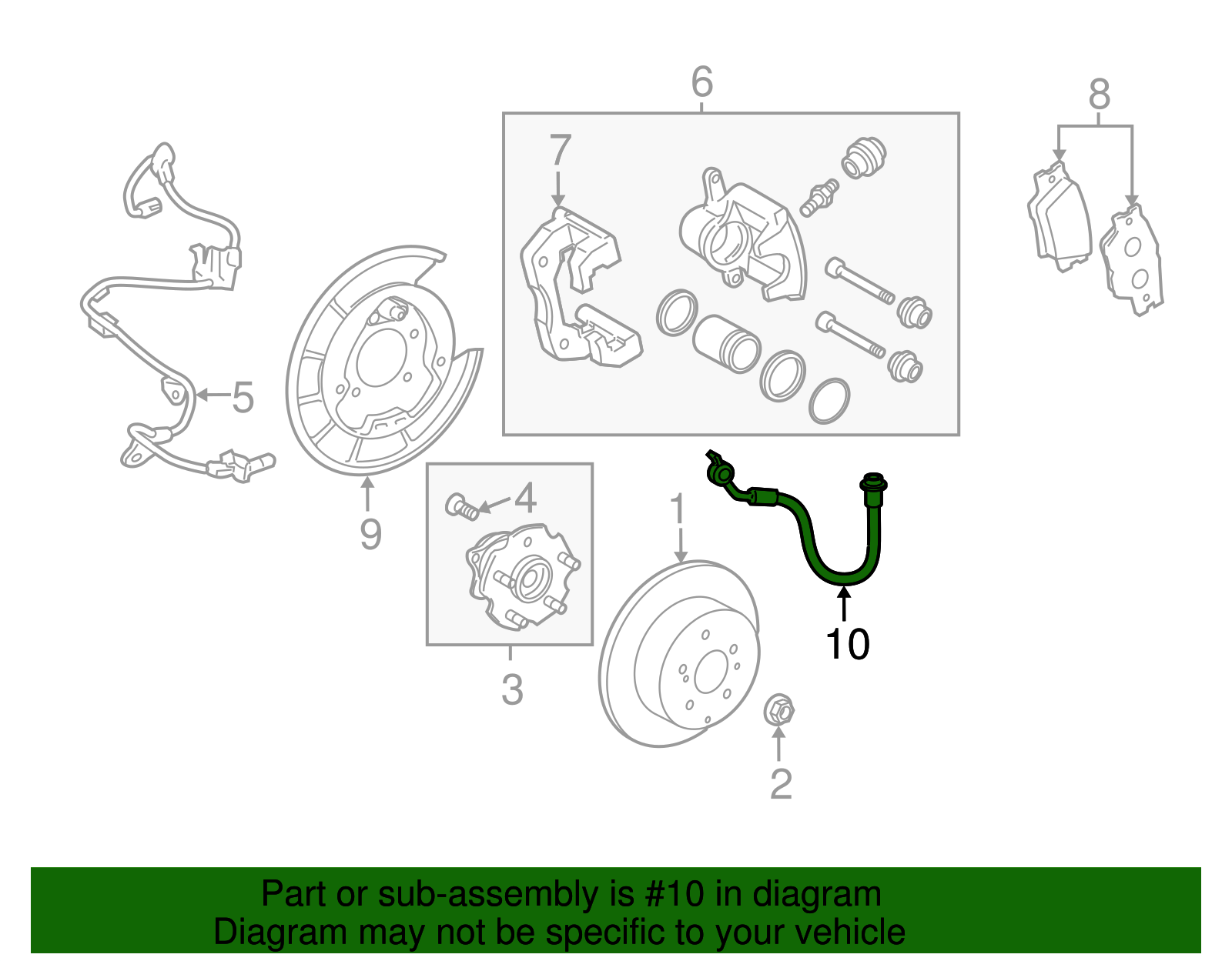 90947-02F51 - Brake Hose - 2006-2012 Toyota RAV4 | Lithia Toyota Parts
