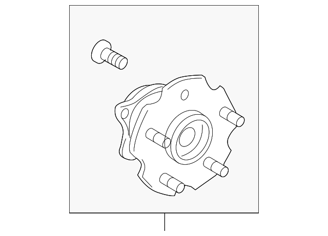 424100R010 - 2006-2018 Toyota Rear Wheel Hub & Bearing Assembly RAV4 ...