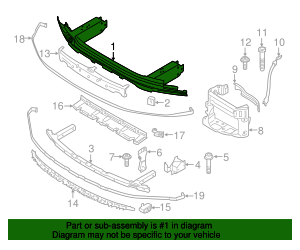 51-11-7-385-289 - Bumper Impact Bar 2017-2022 BMW | AutoNationParts.com