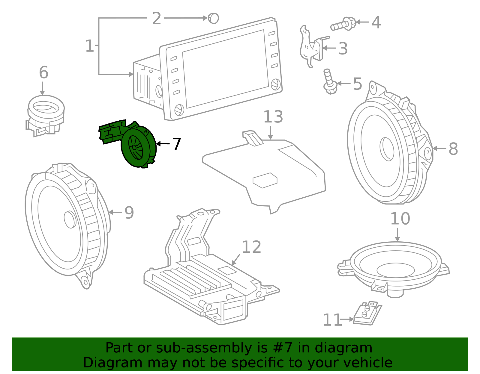 2020-2025 Toyota Speaker 86150-12240 | Toyota Parts Center