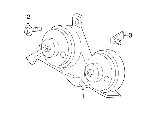 2017-2022 Ford Horn HC3Z-13832-G | OEM Parts Online