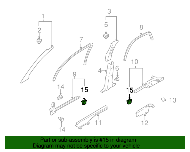 2000-2004 Subaru OEM NEW 2000-04 Subaru Baja Legacy Outback Center ...