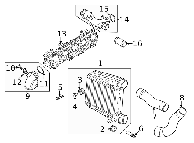 2019-2023 Audi Connector Pipe 0P2-145-674-E | Audi USA Parts