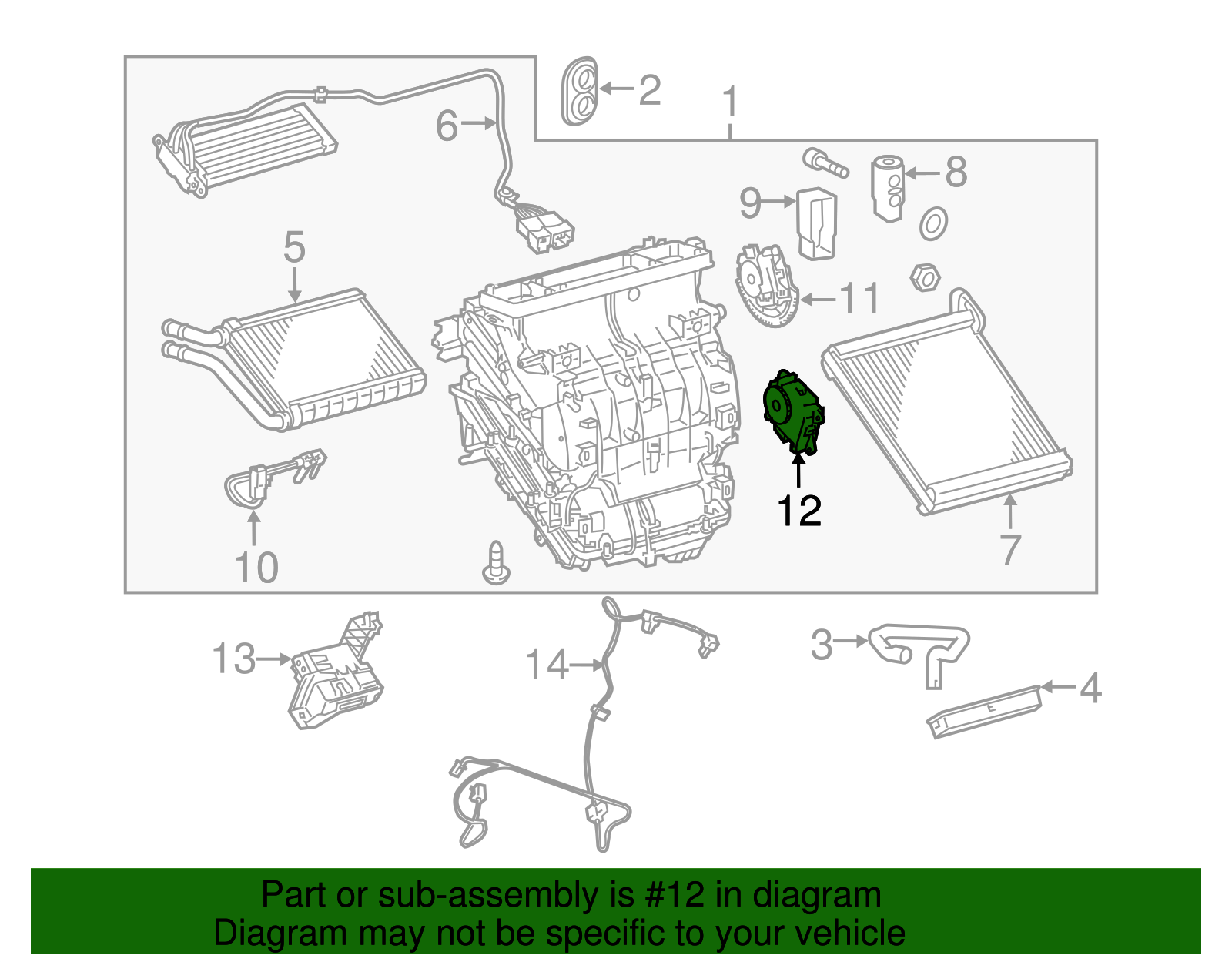 Genuine Toyota HVAC Blend Door Actuator part# 87106-02190 for 2009-2019 ...